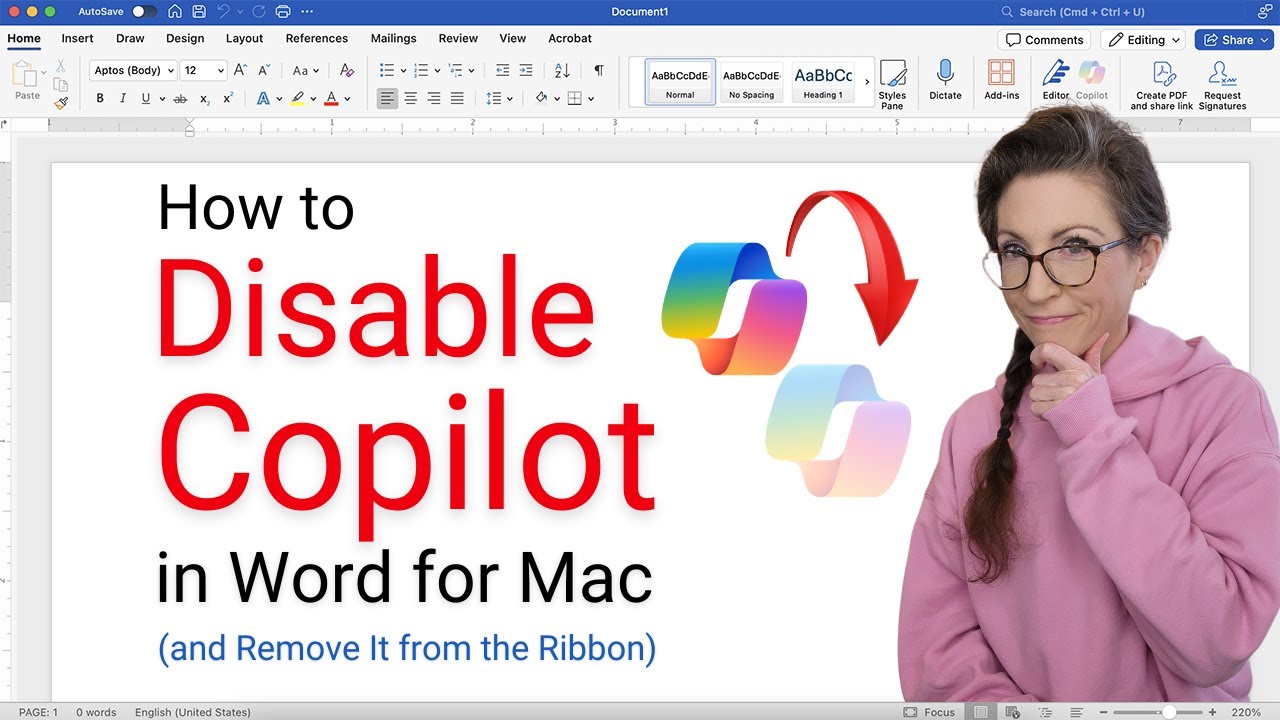 How to Disable Copilot in Word for Mac (and Remove from Ribbon)