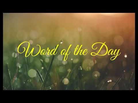 Word of the Day, A new word and it's meaning, English vocabulary