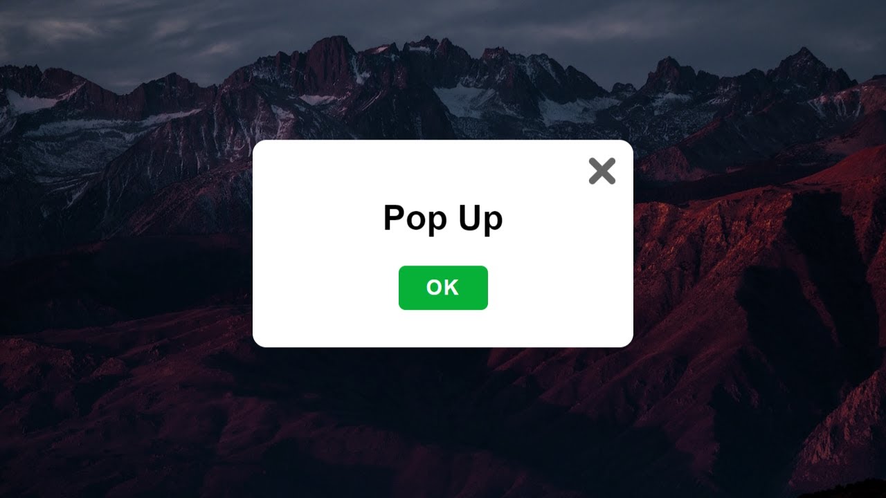 Pop Up Window JS | JavaScript Modal