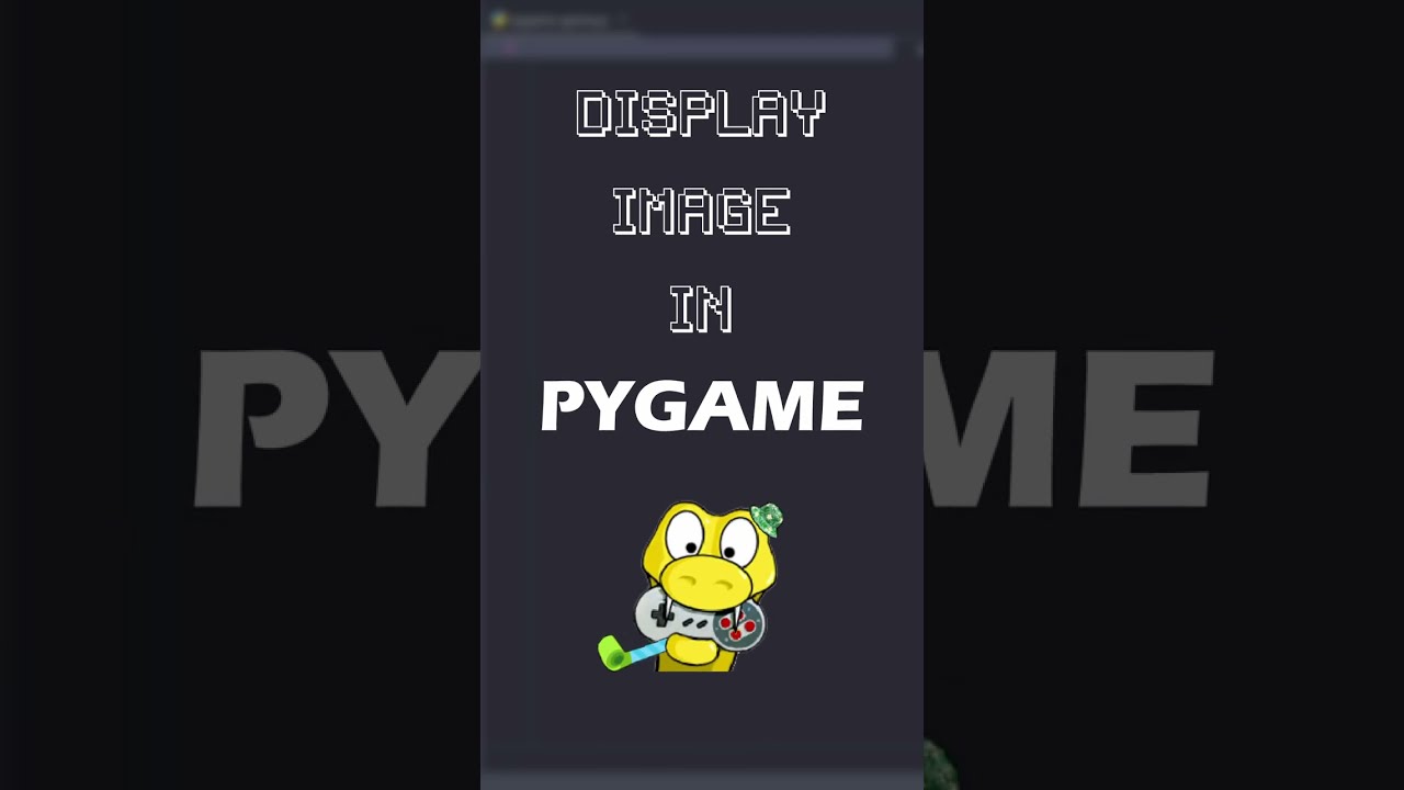 How To Upload An Image In Python Pygame