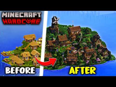 I Transformed a VILLAGE in Minecraft Hardcore