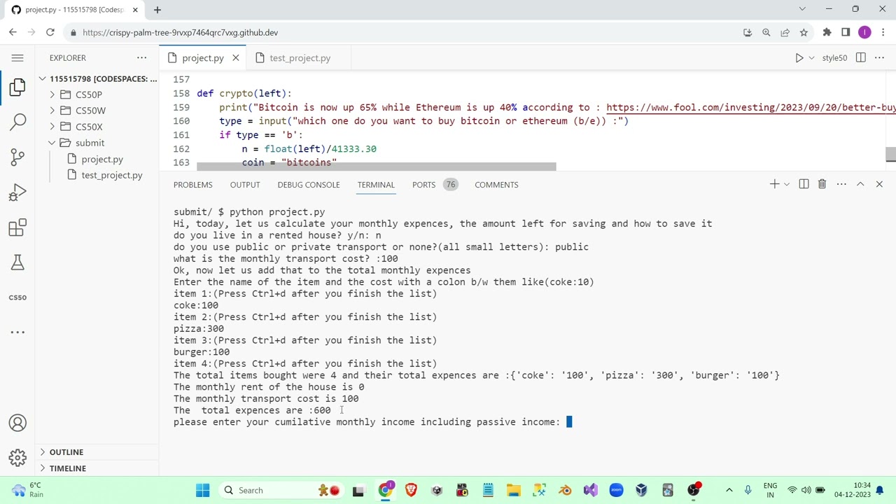 cs50p final project Budget management app