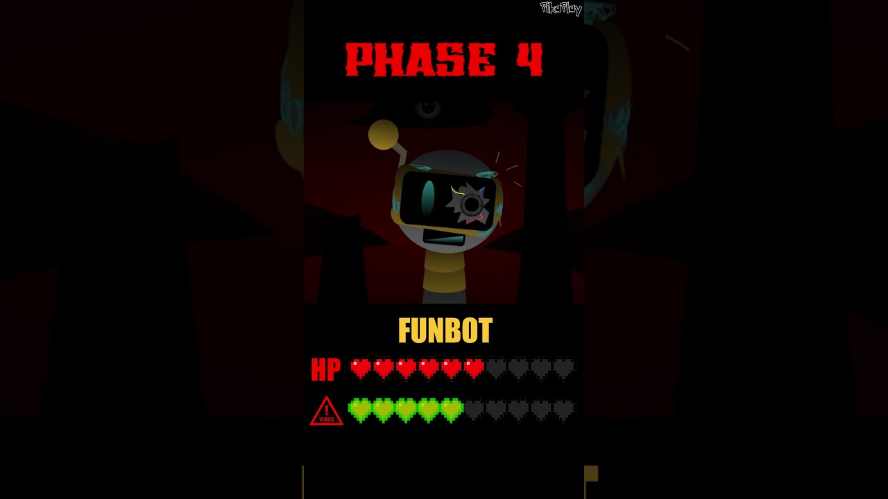 HP, VIRUS Bar Funbot in 1-10 DEFINITIVE Phases #sprunki  #incredibox
