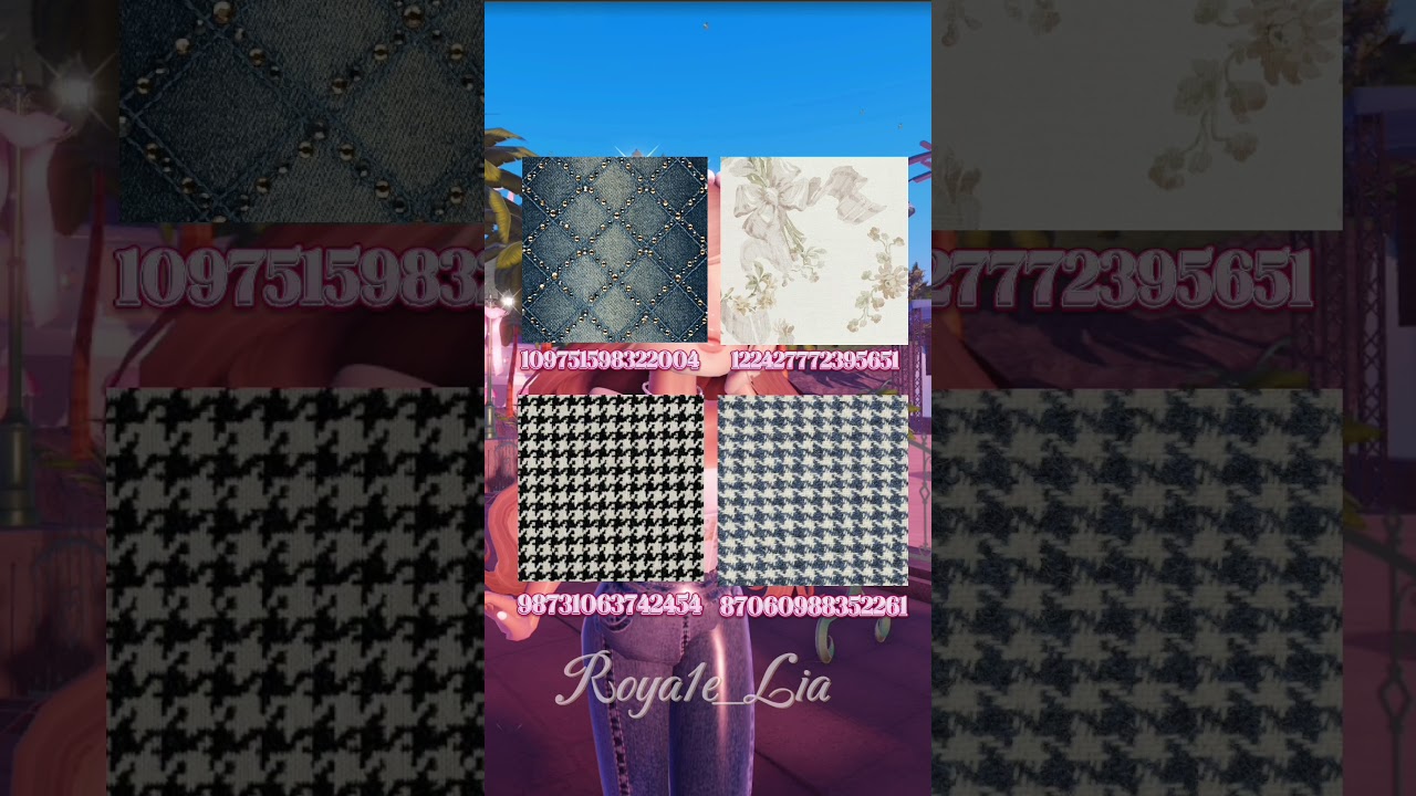 Royale High Decal Custom Fabrics #royalehighoutfits #robloxroyalehigh #roya1e_lia #royalehigh