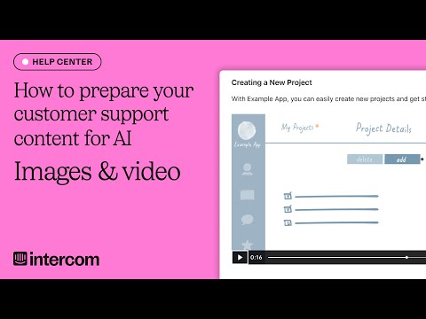 How to prepare your customer support content for AI - Images & video