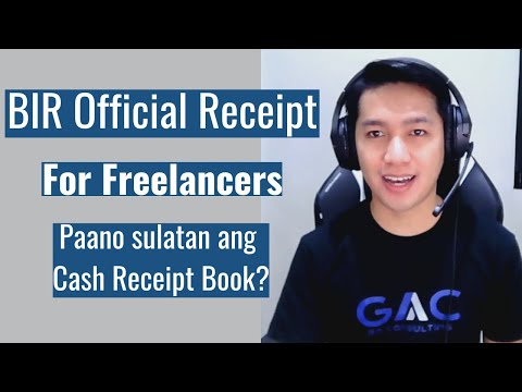 Freelancers Guide for BIR Official Receipt and BIR Books of Account