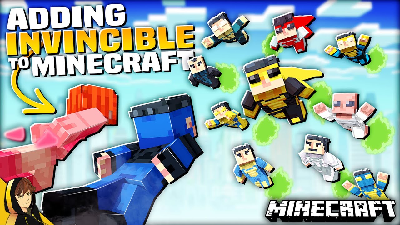 Adding INVINCIBLE + EVIL VARIENTS into MINECRAFT... It's INSANE!?!