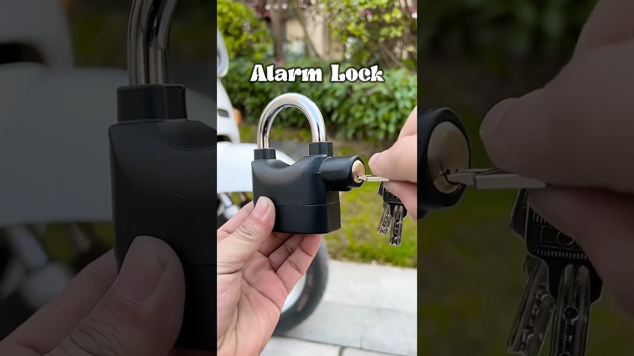 🔥 Ultimate Security! Alarm Lock with 110dB Siren & Motion Sensor 🚨 | Anti-Theft Smart Lock 🔒