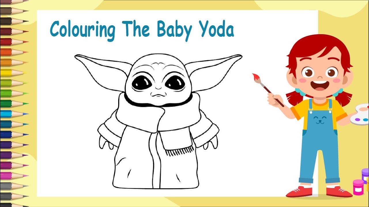 Baby Yoda Coloring Page | Coloring Yoda | The Coloring Page