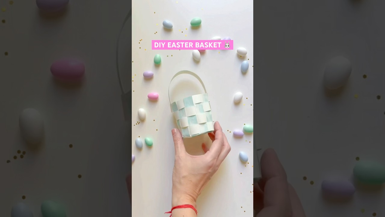 DIY Easter basket #easteregg #easterbunny #easterbasket #bunny #easter #eastercrafts #easterdiy #diy