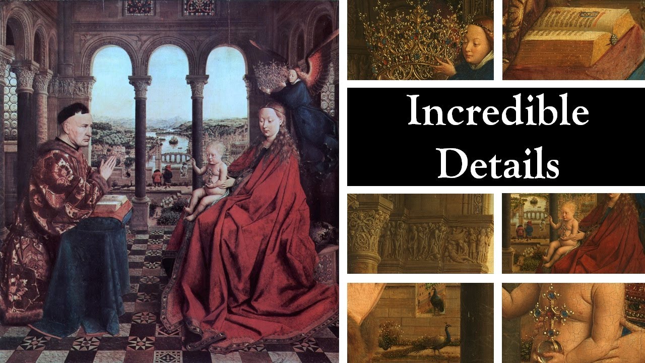 Madonna of Chancellor Rolin (1435) by Jan van Eyck