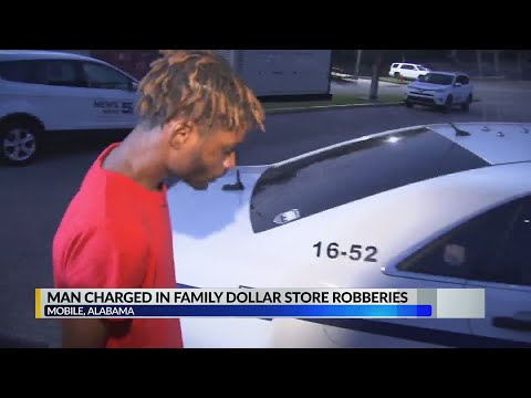 Man charged in Family Dollar store robberies