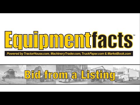 How To Bid Online - Live Auction Bidding Tips | Equipmentfacts