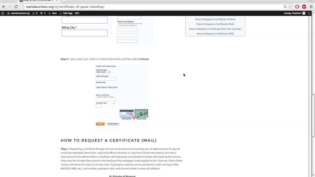 How to Get a Certificate of Good Standing in New Jersey | Online