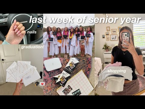 LAST WEEK OF HIGH SCHOOL VLOG ๐ฉโ๐๐