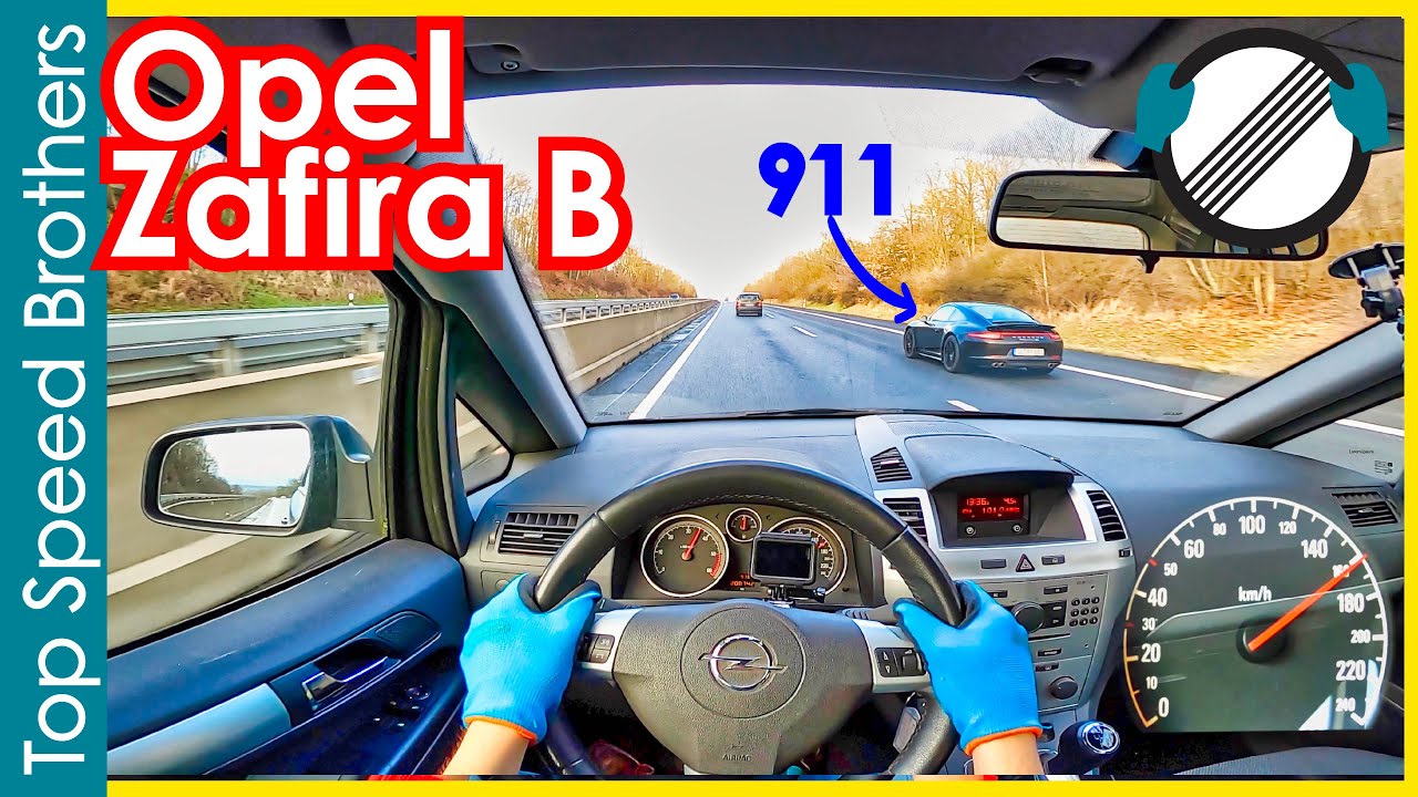 Opel Zafira B 1.7 CDTI 110HP (2013) AUTOBAHN POV TOP SPEED 🚀