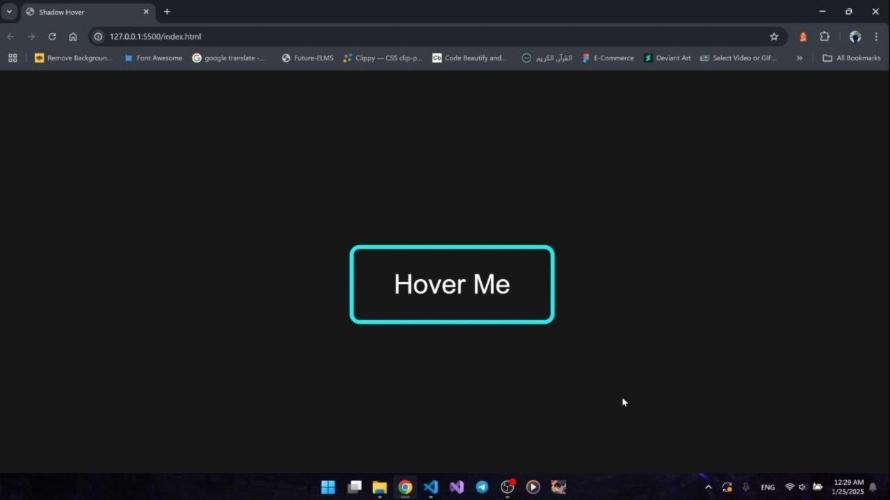 CSS BTN Shadow hover effect