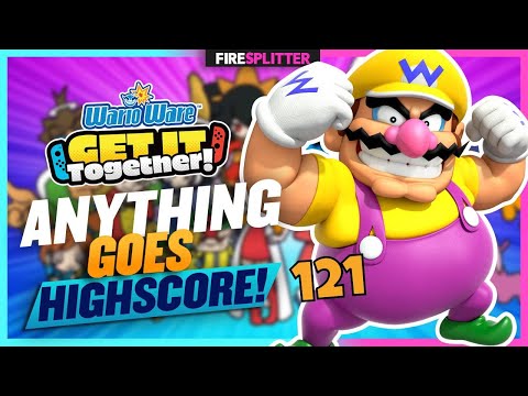 WarioWare: Get it Together Anything Goes Crew 121 points! (NO COMMENTARY)
