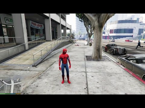 GTA 5 SPIDER-MAN: CIVIL WAR GAMEPLAY!! (GTA 5 Mods)