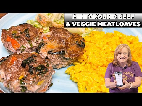 MINI GROUND BEEF & Veggie Meatloaf Muffins