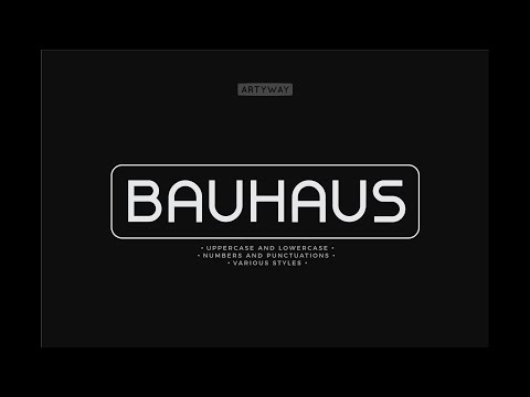Bauhaus Minimal Sans Serif Font Download