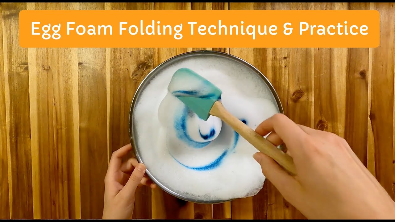 Egg White Foam Folding Tutorial and Fun Practice Activity