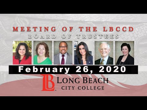 LBCCD - Board Meeting - February 26, 2020