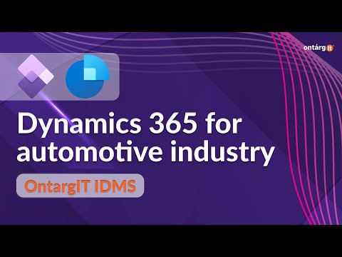 OntargIT IDMS | ERP & CRM solution for automotive industry | Microsoft Dynamics 365