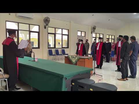Pengambilan Sumpah Jabatan Hakim Ad-Hoc Tipikor Oleh Ketua Pengadilan Negeri Palu
