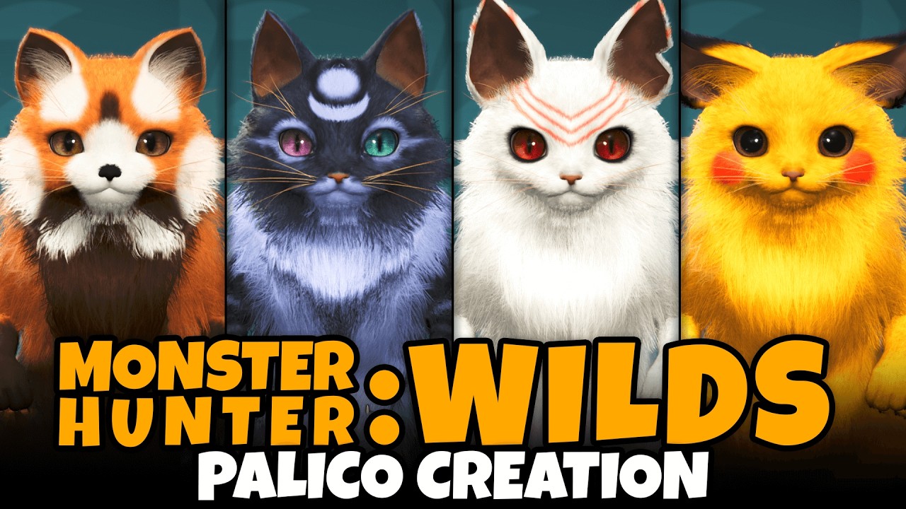 Monster Hunter: Wilds Palico Character Creation (Full Customization, All Options, Custom Palicos)