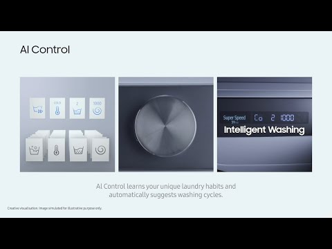 Samsung 8 kg 5 Star, AI Ecobubble, Wi-Fi, Hygiene Steam,Digital ...