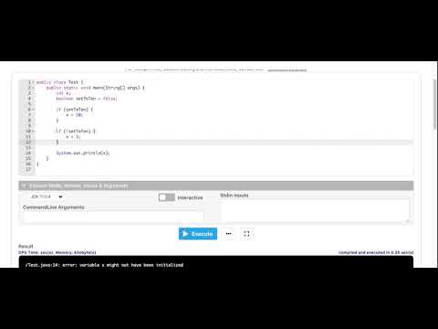 Why local variables are not initialized in Java? – EN General
