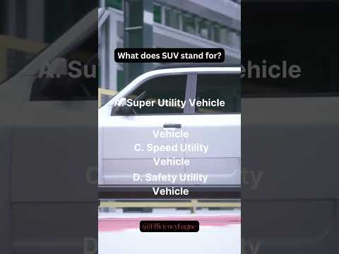 What Does SUV Stand For? #shorts