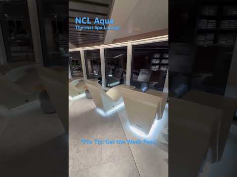 Thermal Spa Lounge area onboard the new NCL Aqua!