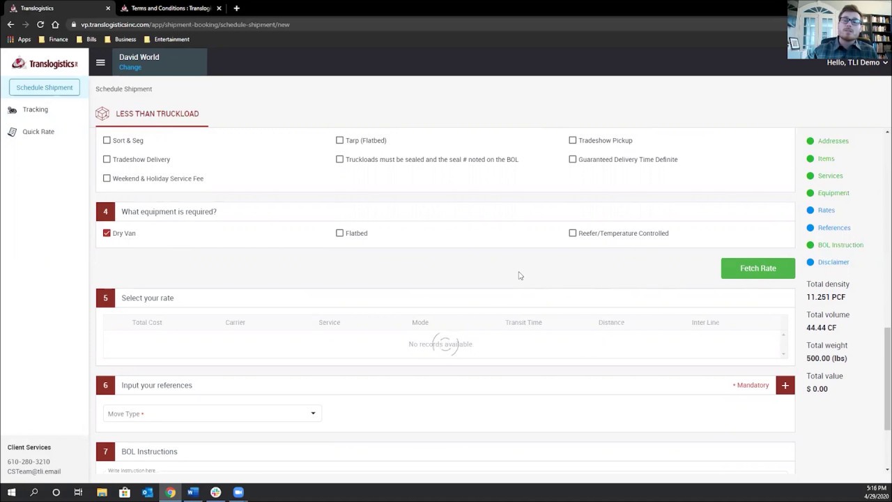 Viewpoint 2.0 Demo | Translogistics