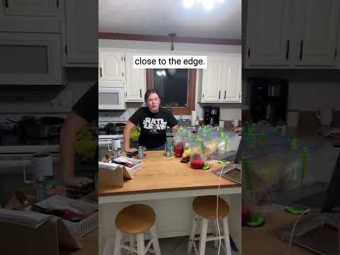 When you’re live prepping freezer meals live and it just goes wrong #shorts