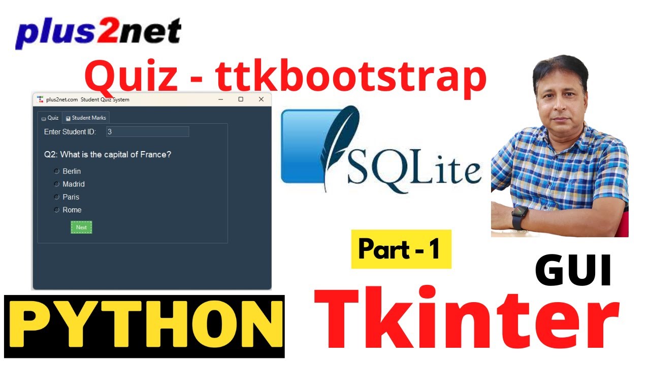 Build a Tkinter Quiz App with SQLite Database | Python GUI Tutorial #tkinter #sqlite