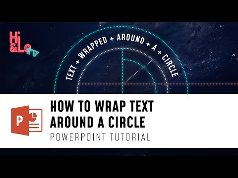 PowerPoint Tutorial: How to wrap Text around a Circle