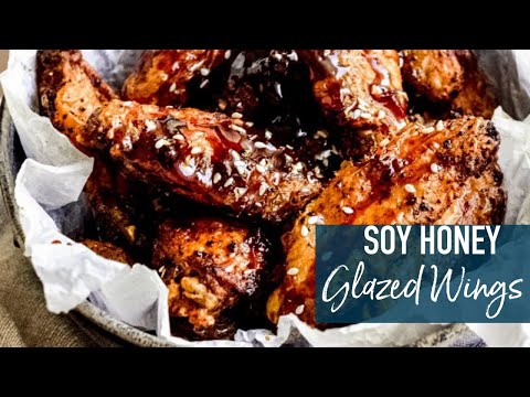 Soy Honey Glazed Chicken Wings!