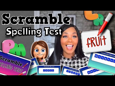 KS2 Spelling Test || Unscramble the letters || Home school Teaching Ideas