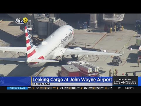 Leaking Cargo At John Wayne Airport Causes Response from HAZMAT Team