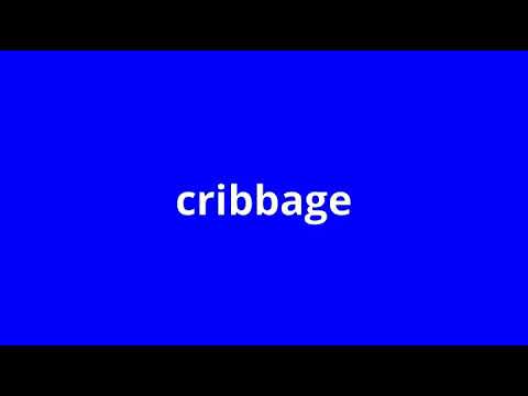 what is the meaning of cribbage
