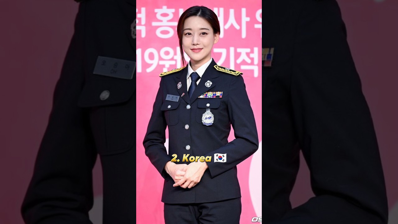Top10 Countries With Stunning Police Uniform 🥋 #shorts