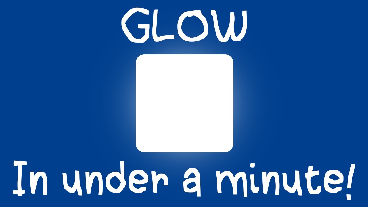 Unity 2D glow tutorial in under 1 minute!