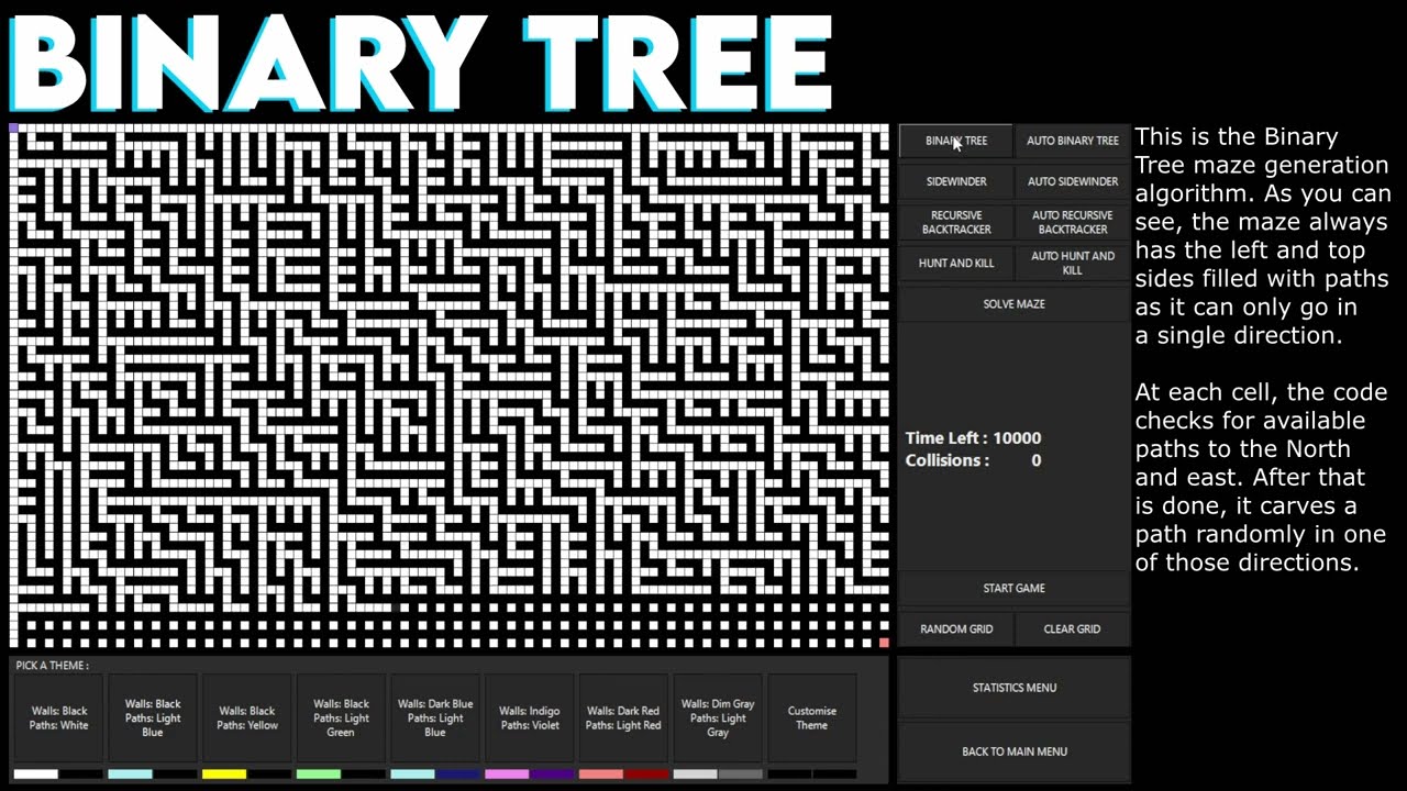Test 1: Binary Tree Maze Generation