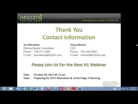 Stage 1 Meaningful Use Changes for EP's - Medicare