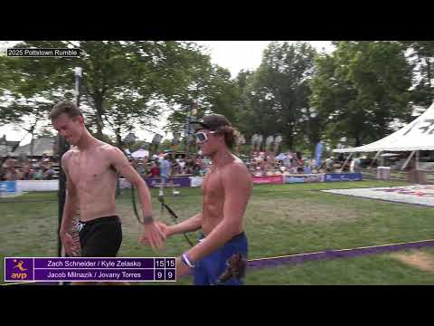 2025 AVP Pottstown Rumble | Men’s Open | Schneider / Zelasko vs Milnazik / Torres