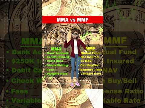Money Market Accounts (MMA) vs Money Market Funds (MMF)–Don’t Get Confused | Grow Your Money #shorts