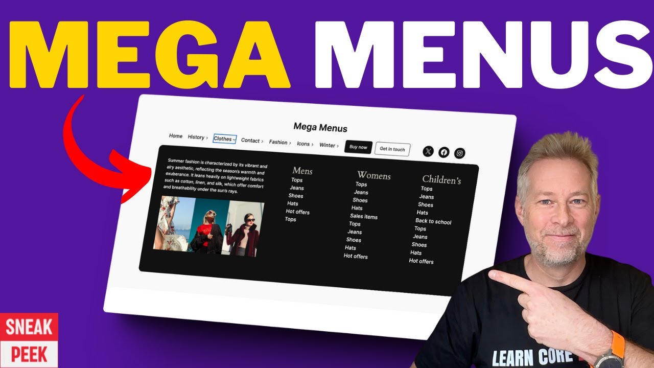 WordPress Gutenberg Mega Menus - Sneak Peak!