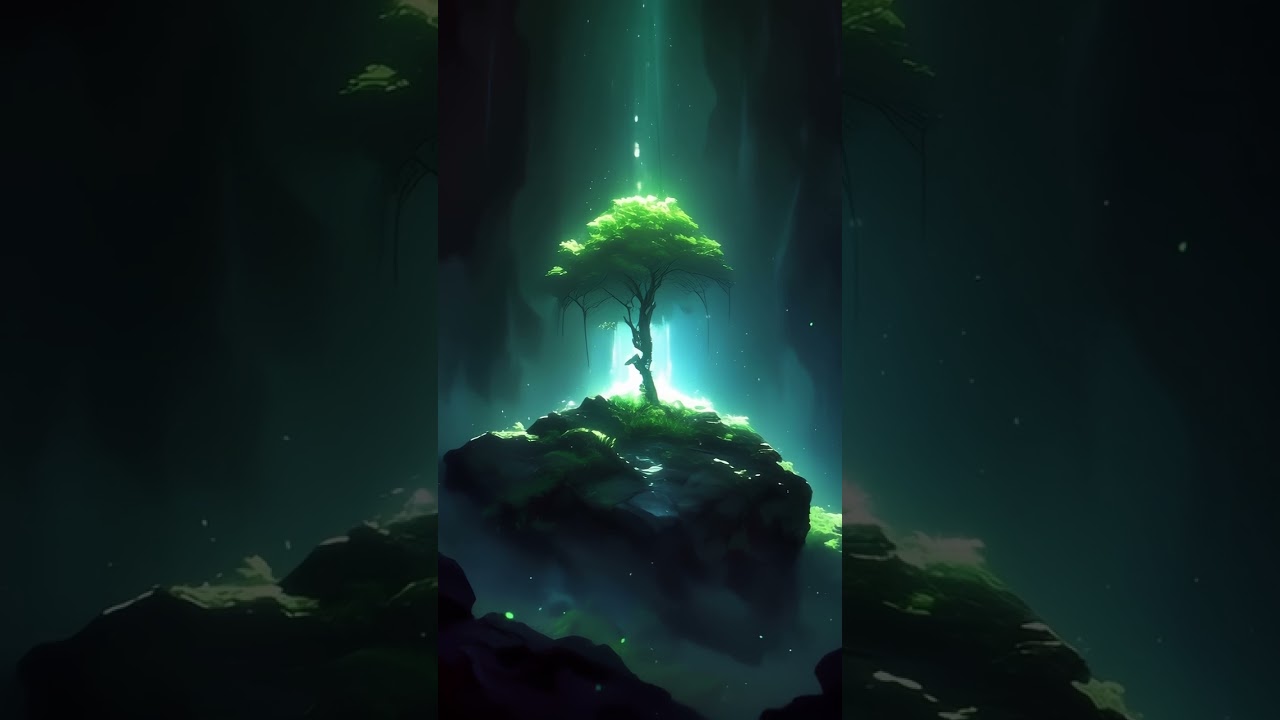 A beautiful tree in a cave...#livelockscreen #aiwallpaper #aiartwork #HDWallpaper #livewallpaper4k